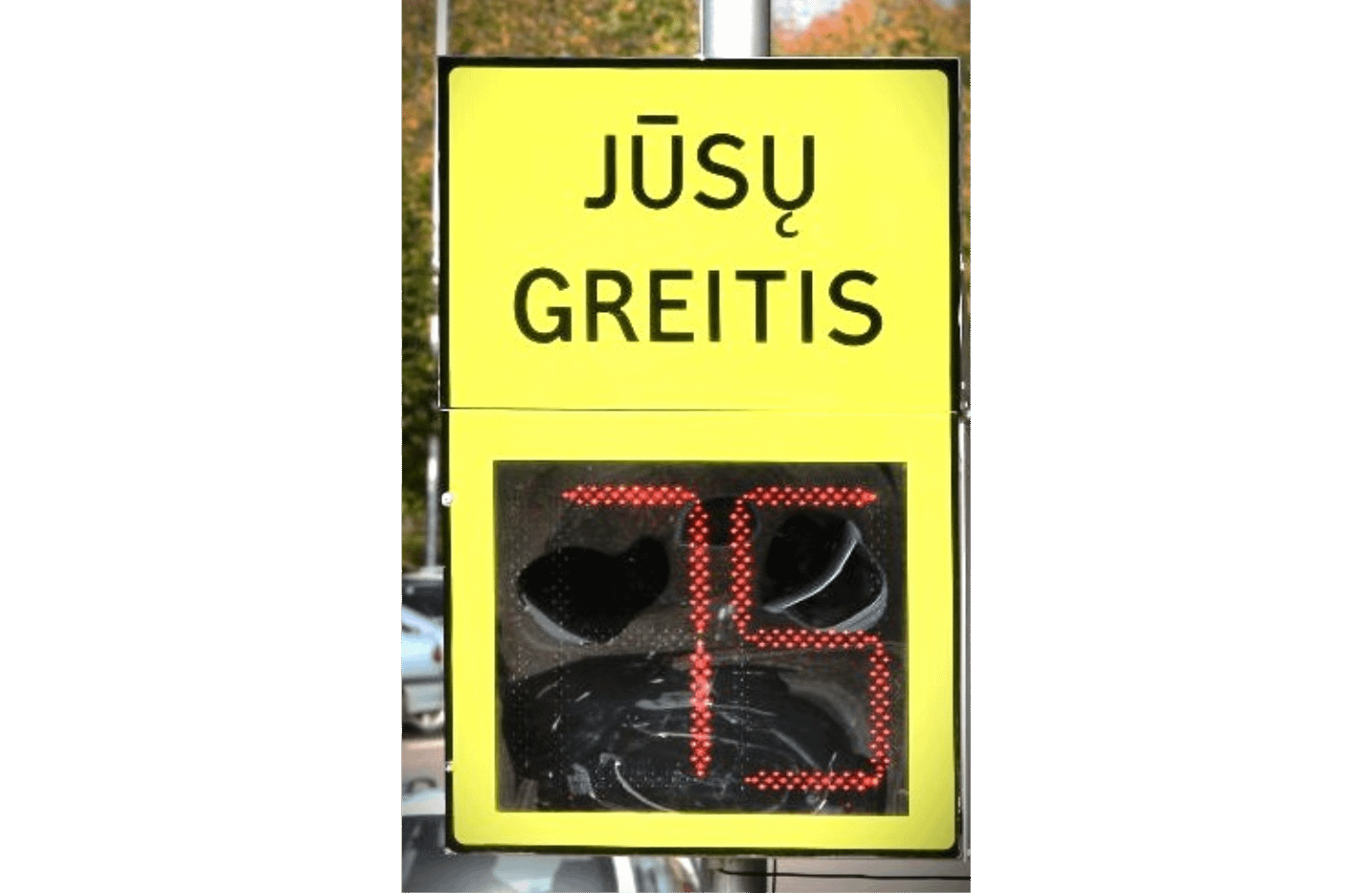 Greičio rodymo ženklai Vilniuje, Šiauliuose - Eismo Kryptis